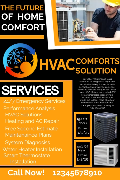 Copy of HVAC training and repairs FLYERS | PosterMyWall