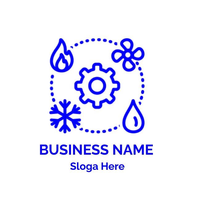 HVAC training and repairs logo Template | PosterMyWall