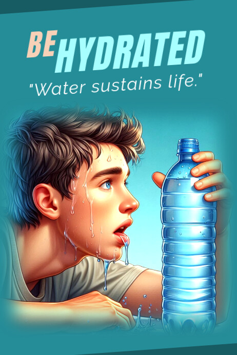Copy of Hydrated | PosterMyWall