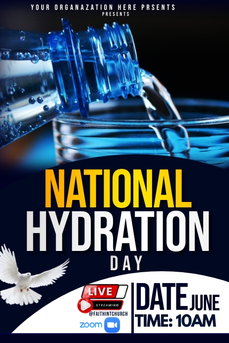hydration day Template | PosterMyWall