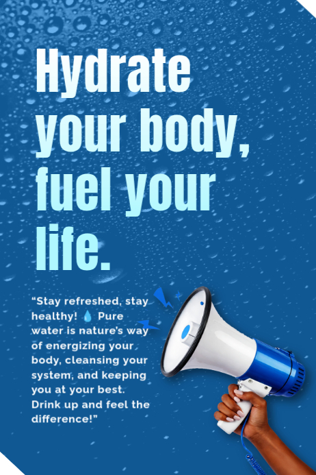 Hydration Poster Template | PosterMyWall