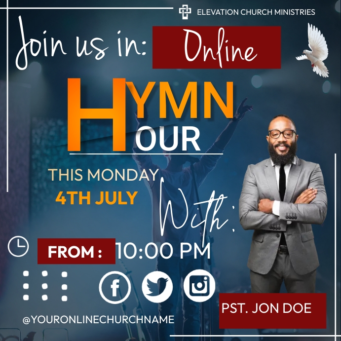 HYMN HOUR Template | PosterMyWall