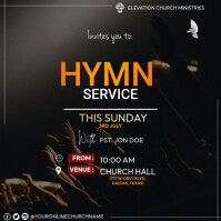 HYMN SERVICE Template | PosterMyWall