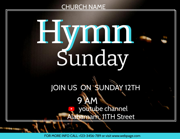 Hymn sunday Template | PosterMyWall