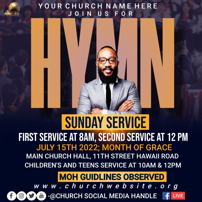 hymn sunday Template | PosterMyWall