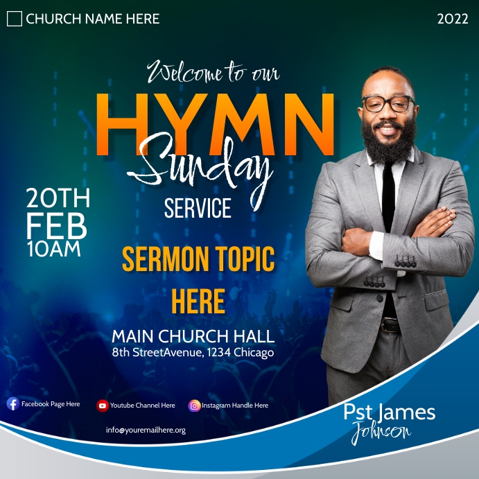 Copy of hymn sunday | PosterMyWall