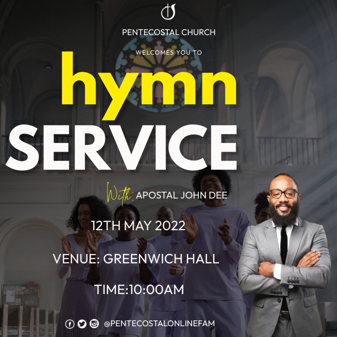 เพลงสวดอาทิตย์ เทมเพลต | PosterMyWall