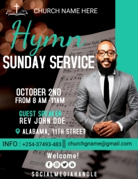 hymn sunday service Template | PosterMyWall