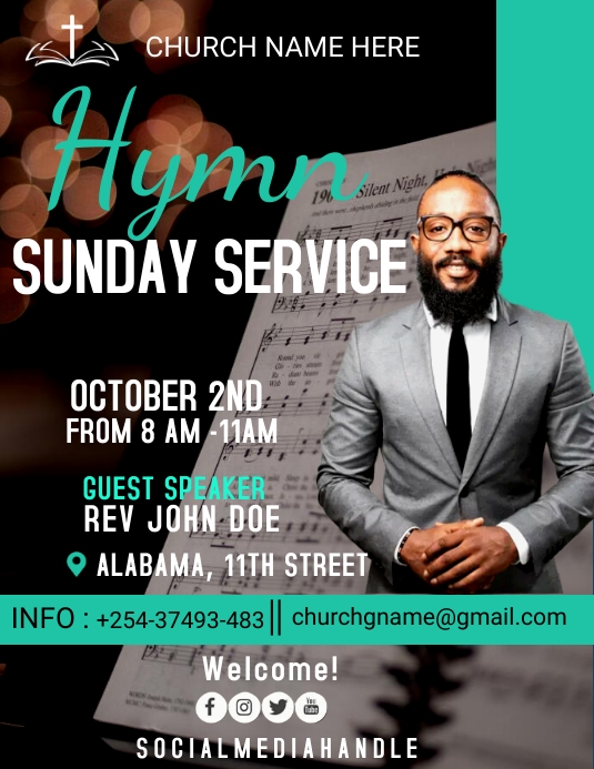 Hymn sunday Template | PosterMyWall