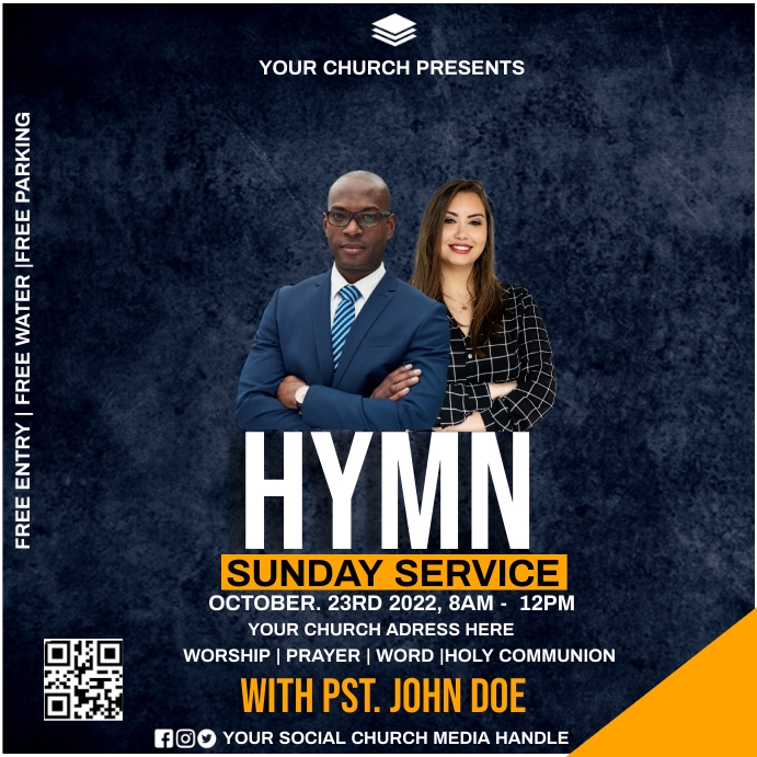 hymn sunday service Template | PosterMyWall