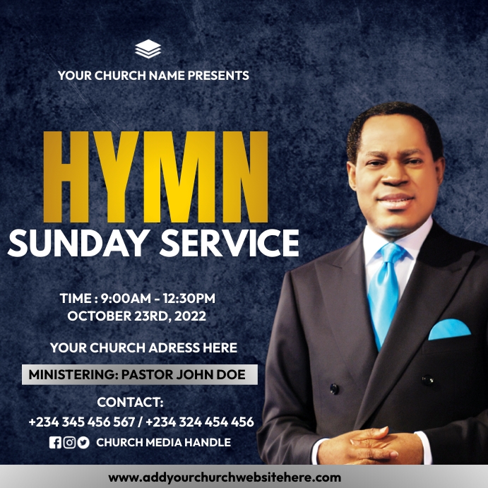 Plantilla de hymn sunday service | PosterMyWall