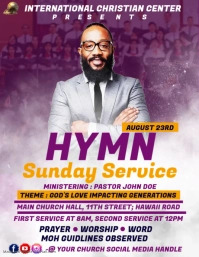 hymn sunday service Template | PosterMyWall