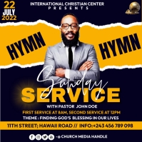 HYMN SERVICE Template | PosterMyWall