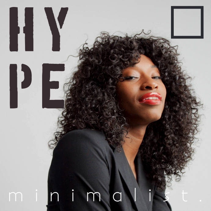 HYPE | minimalist Template | PosterMyWall