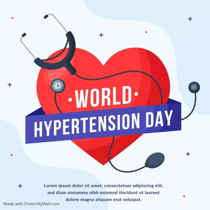 Hypertension day poster design template | PosterMyWall