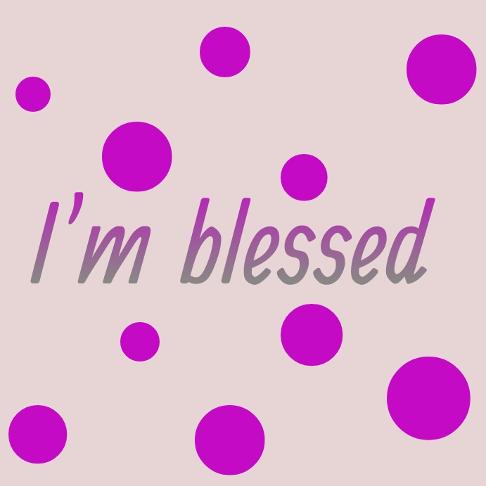 I’m blessed in purple Template | PosterMyWall