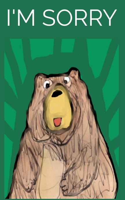 I'm Sorry Template | PosterMyWall