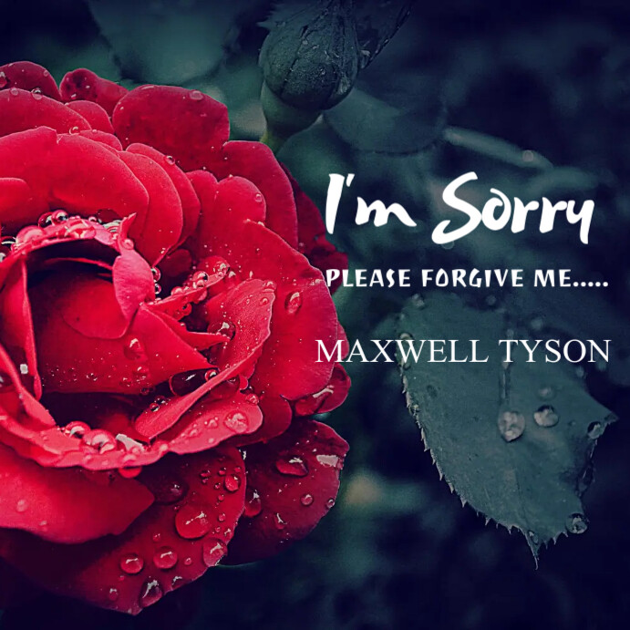 I'm sorry flyer template (1) | PosterMyWall