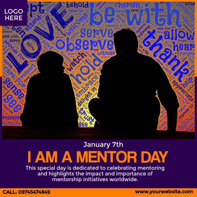 I Am a Mentor Day Template | PosterMyWall