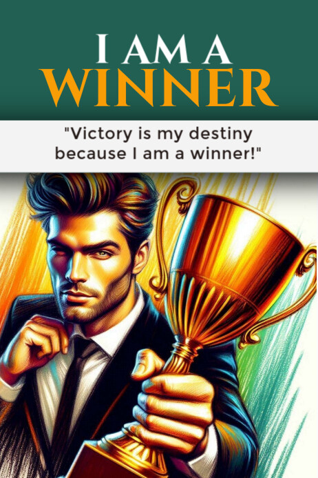 I am a winner Template | PosterMyWall