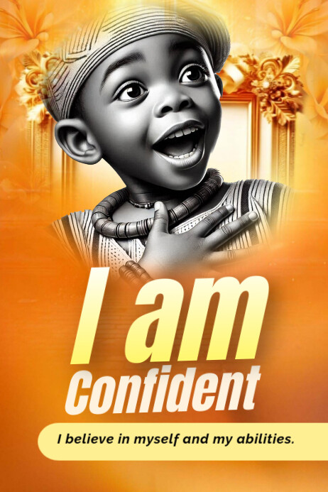 Copy of I am confident | PosterMyWall