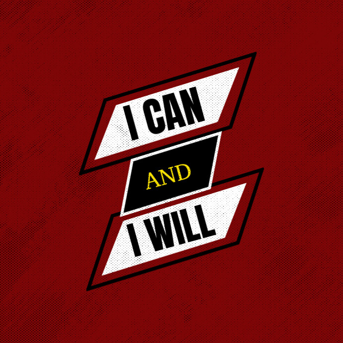 Plantilla de i can and i will flyer template | PosterMyWall