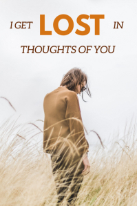 Lost in thoughts design template | PosterMyWall