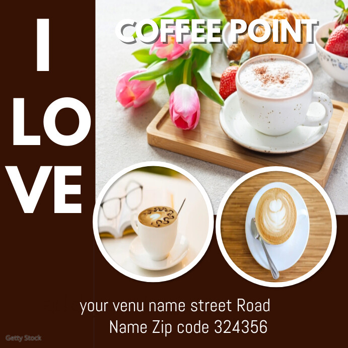 I love Coffee Template | PosterMyWall