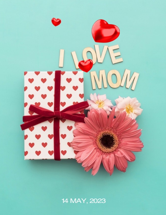 Plantilla de I love mom template flyer | PosterMyWall