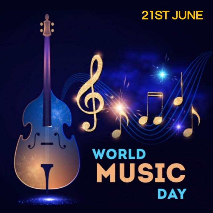 Plantilla de I love music | PosterMyWall