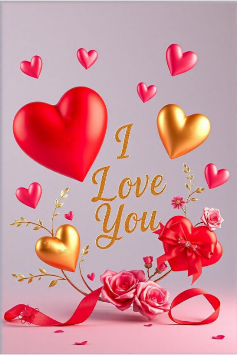 I Love you Template | PosterMyWall