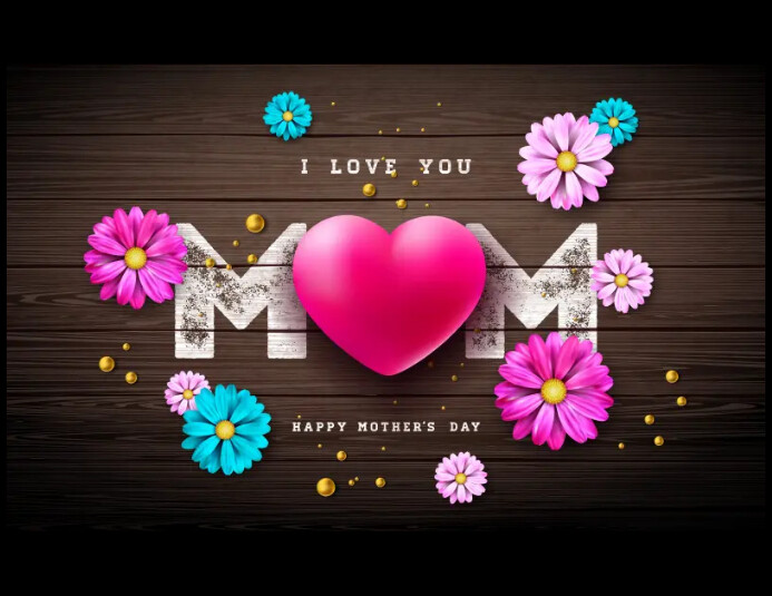 I love you mom mother's day greeting card Template | PosterMyWall