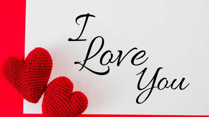 I Love You Post Design Template | PosterMyWall