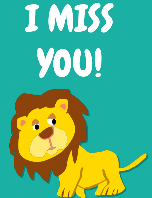 i Miss You Template | PosterMyWall