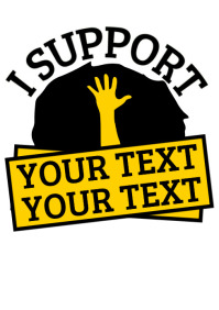 I support theme Tshirt poster template | PosterMyWall