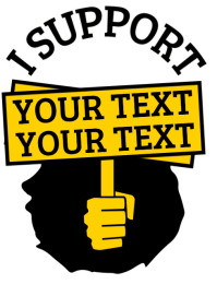 I support theme Tshirt poster template | PosterMyWall