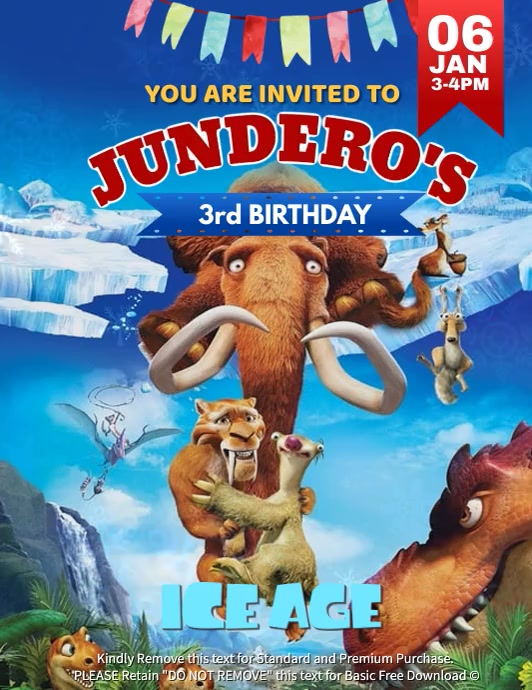 Copy of Ice Age | PosterMyWall