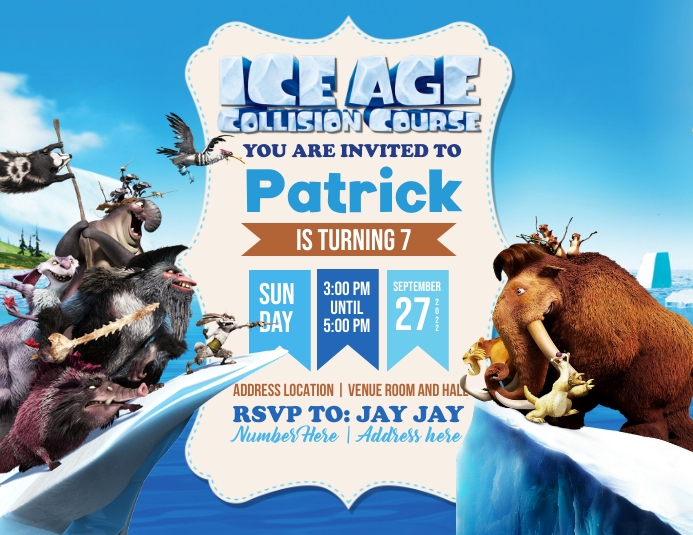 Copy of Ice age | PosterMyWall