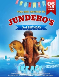 Ice Age Template | PosterMyWall