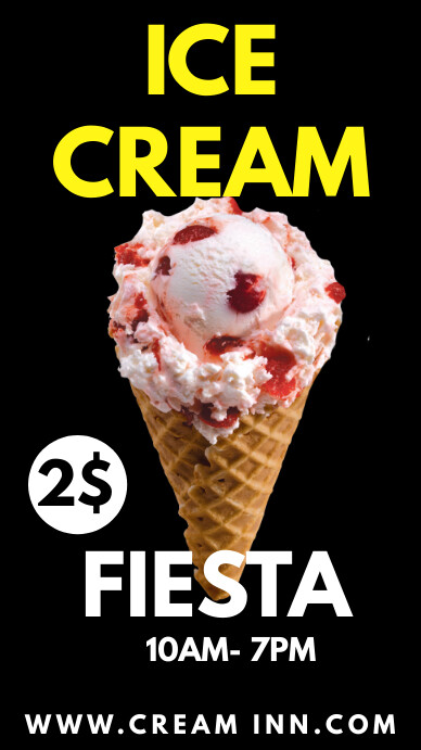 Ice Cream, ice cream posters, summer Template | PosterMyWall