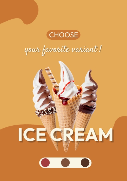 Ice Cream A2 Template | PosterMyWall