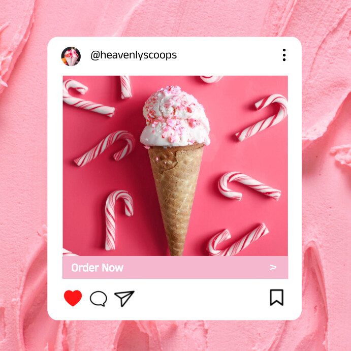 Plantilla de Ice Cream Ad Instagram Post | PosterMyWall