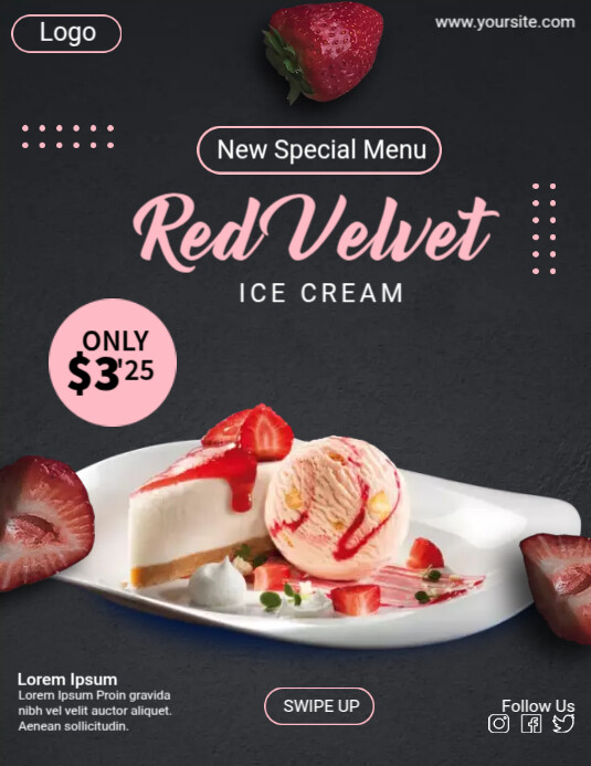 Copy of Ice Cream Ads | PosterMyWall