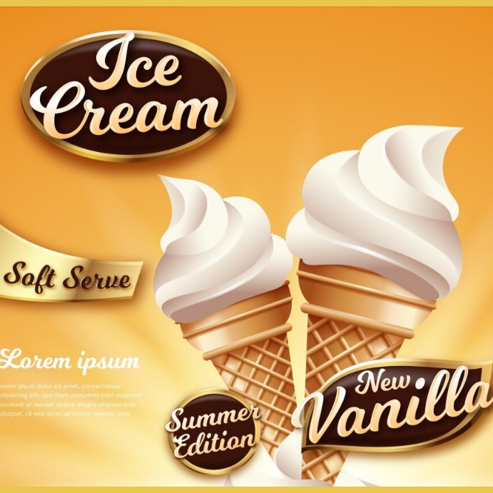 Ice cream advertisement design template | PosterMyWall