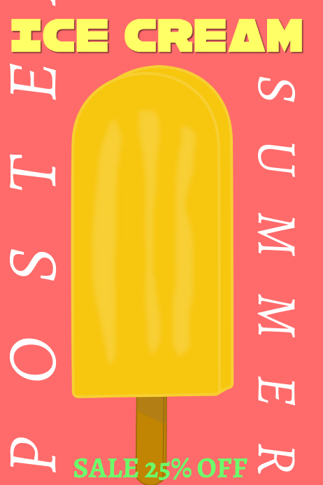 Ice cream and summer Template | PosterMyWall
