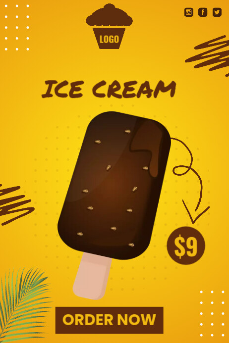 Ice Cream Banner Template | PosterMyWall