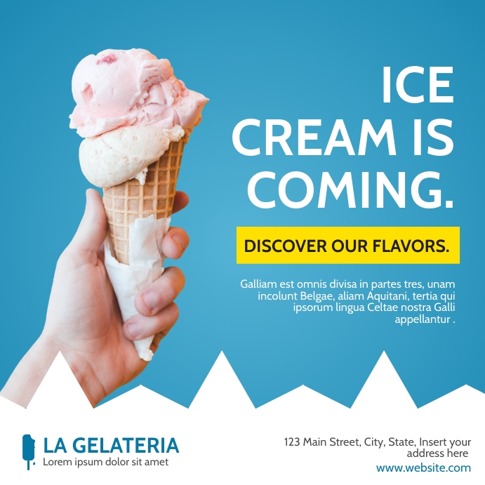 Ice Cream Creative Advertisement Template PosterMyWall ice-cream-creative-advertisement-template-postermywall