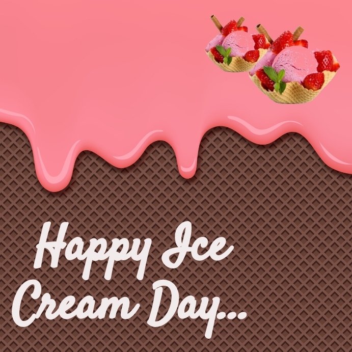 ice cream day Template | PosterMyWall