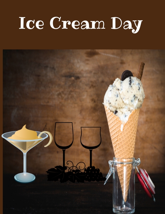 ice cream day Template | PosterMyWall