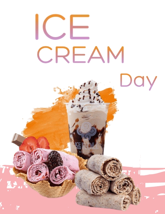 Ice cream day Template | PosterMyWall